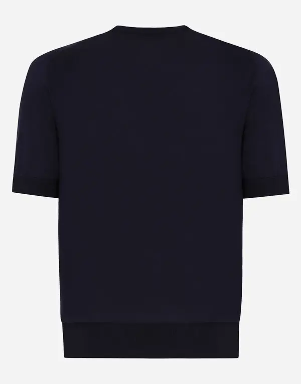 Dolce & Gabbana Pull Girocollo M/c Sweaters And Cardigans - Blue