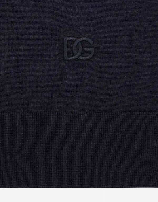 Dolce & Gabbana Pull Girocollo M/c Sweaters And Cardigans - Blue