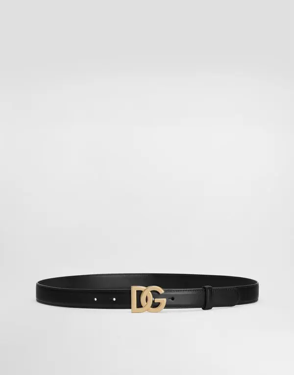 Dolce & Gabbana Logo Belt - Black