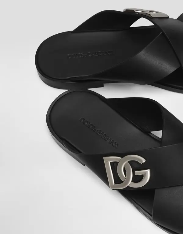 Dolce & Gabbana Sandalo Sandals And Slides - Black