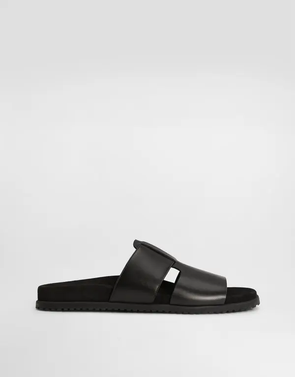 Dolce & Gabbana Calfskin Sandals - Black