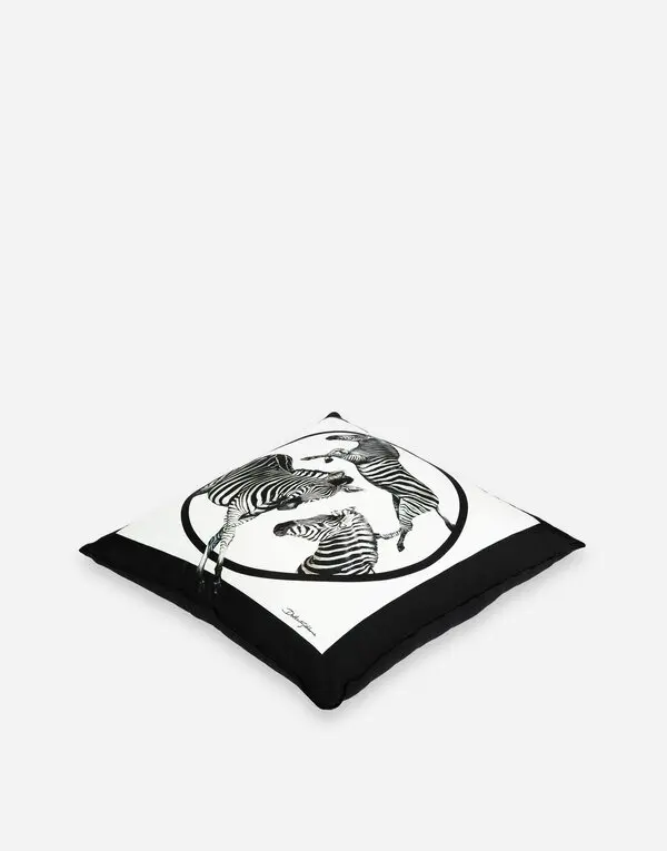 Dolce & Gabbana Silk Twill Cushion Medium Medium Cushions