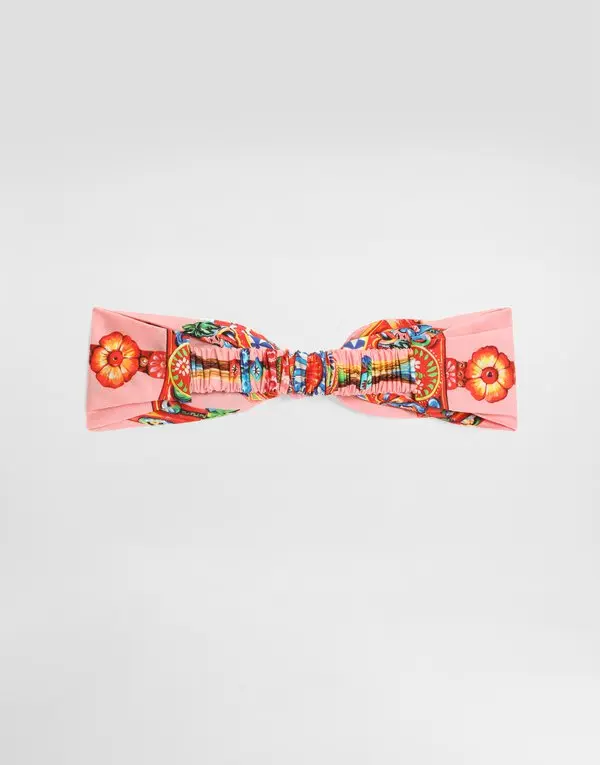 Dolce & Gabbana Carretto-print Poplin Headband Accessories
