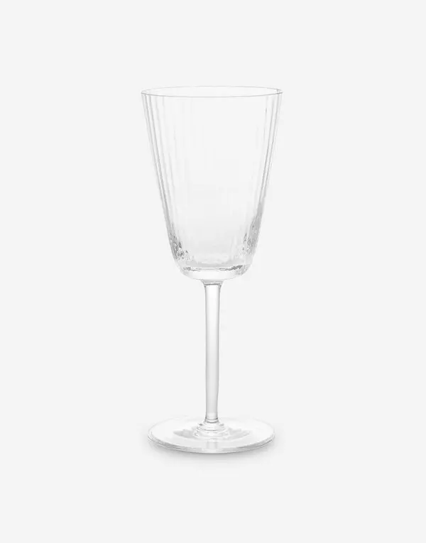 Dolce & Gabbana Hand-blown Murano White Wine Glass Wine Glasses