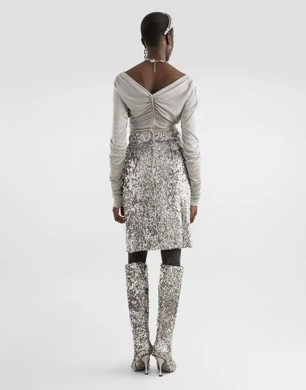 Dolce & Gabbana Lamé Jersey Top