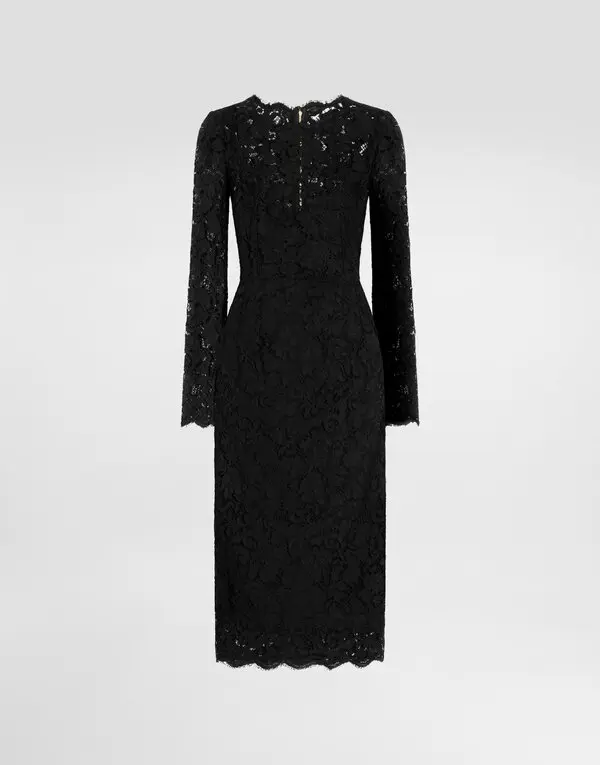 Dolce & Gabbana Cordonetto Lace Dress Dresses - Black