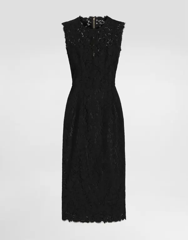 Dolce & Gabbana Cordonetto Lace Sheath Dress - Black