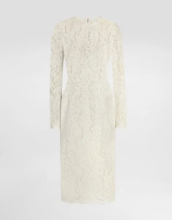 Dolce & Gabbana Cordonetto Lace Dress Dresses - White