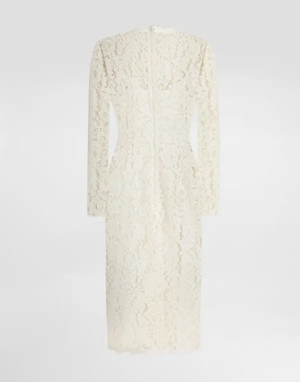 Dolce & Gabbana Cordonetto Lace Dress Dresses - White