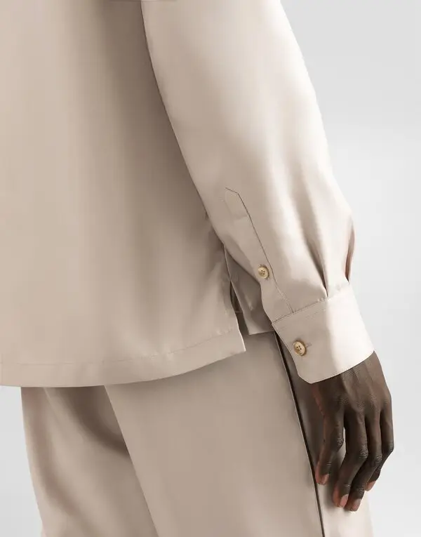 Dolce & Gabbana Silk Shirt With Embroidery Shirts