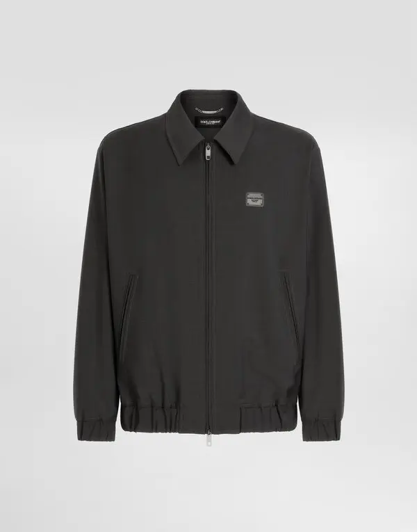 Dolce & Gabbana Giubbotto Coats And Jackets Gray