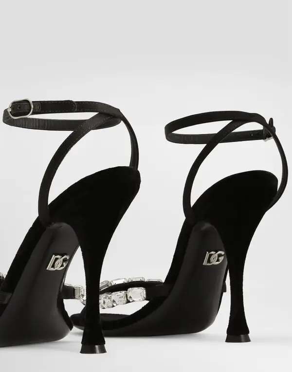 Dolce & Gabbana Embellished Satin Sandals