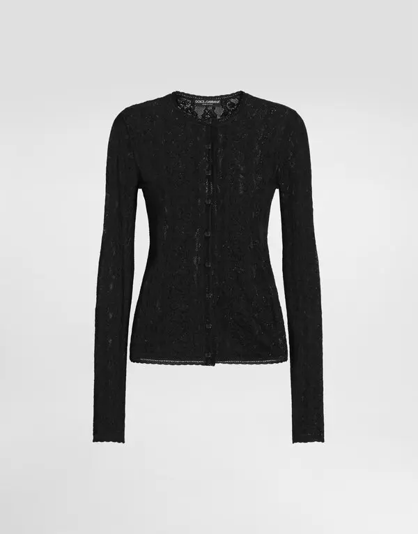 Dolce & Gabbana Lace Cardigan Sweaters And Cardigans