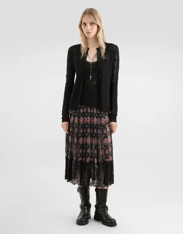 Dolce & Gabbana Lace Cardigan Sweaters And Cardigans