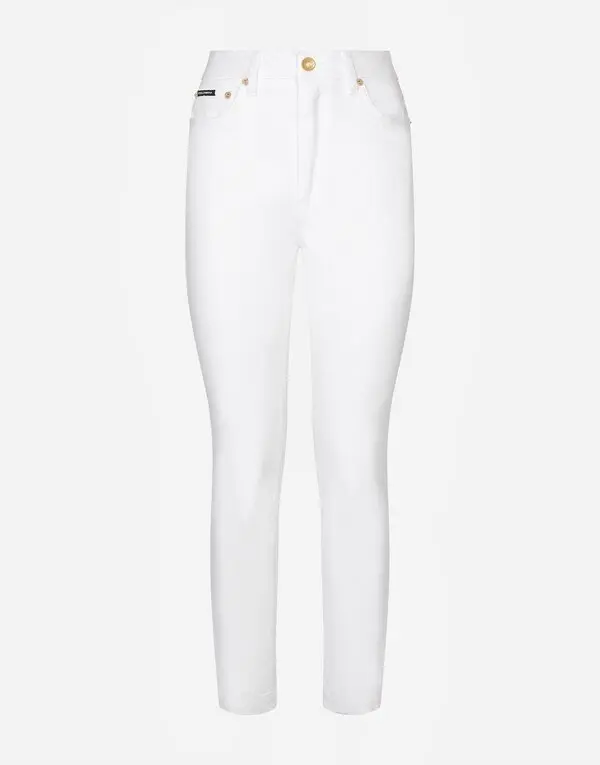 Dolce & Gabbana White Denim Audrey Jeans Denim And Jeans Multi-colored Cotton