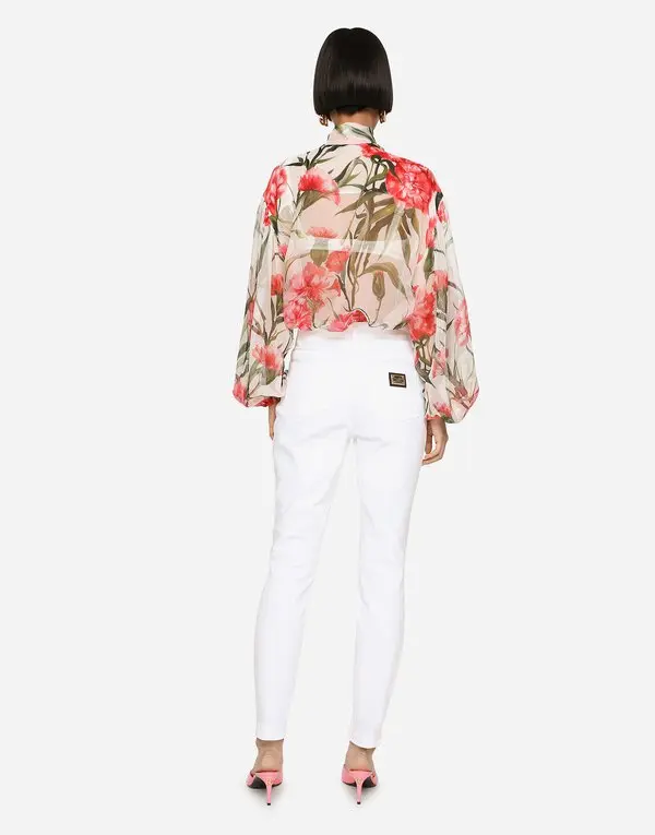 Dolce & Gabbana White Denim Audrey Jeans Denim And Jeans Multi-colored Cotton