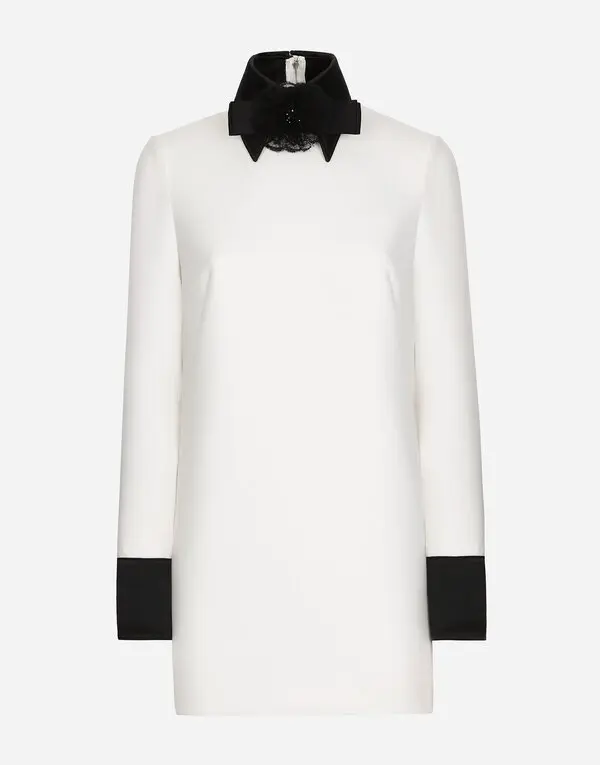 Dolce & Gabbana Majolica- Organzine Long Dress - White