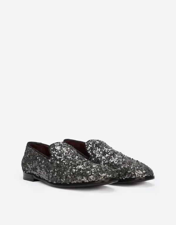 Dolce & Gabbana Sequined Loafers