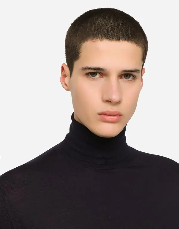 Dolce & Gabbana Cashmere And Silk Turtle-neck Sweater Sweaters And Cardigans Cashmere
