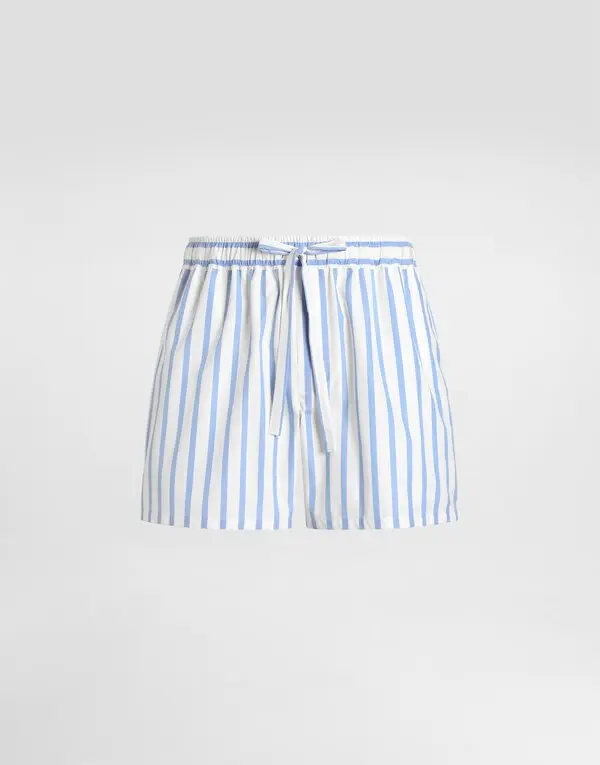Dolce & Gabbana Striped Poplin Bermuda Shorts
