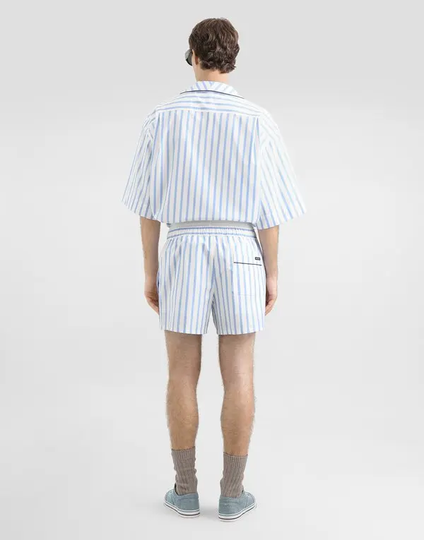 Dolce & Gabbana Striped Poplin Bermuda Shorts