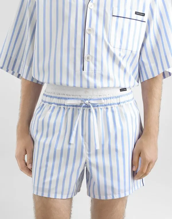 Dolce & Gabbana Striped Poplin Bermuda Shorts