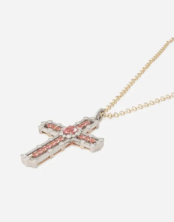 Dolce & Gabbana 379 Pendente Croce T Necklaces - Red