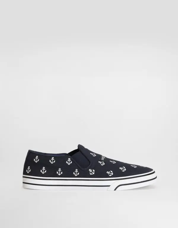 Dolce & Gabbana Woven Athletic Sneakers - Blue