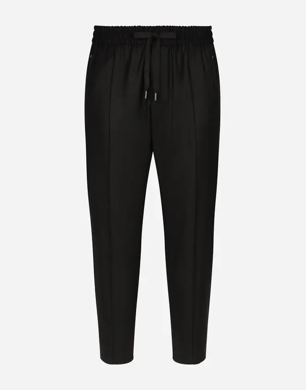 Dolce & Gabbana Wool Jogging Pants Pants And Shorts - Black