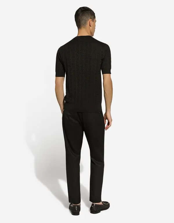 Dolce & Gabbana Wool Jogging Pants Pants And Shorts - Black