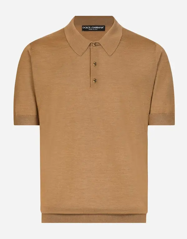 Dolce & Gabbana Silk And Cashmere Polo-shirt Sweaters And Cardigans