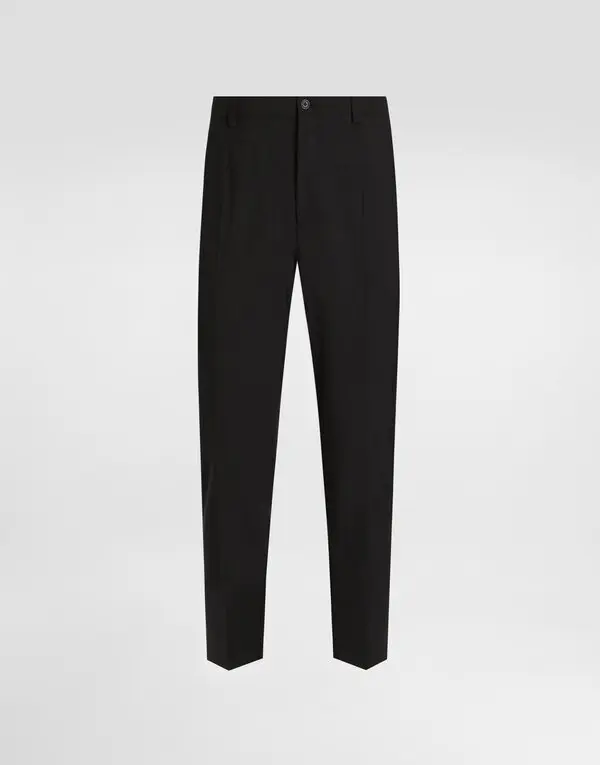 Dolce & Gabbana Tailored Wide Leg Trousers - Black