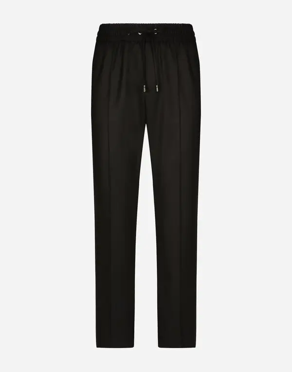 Dolce & Gabbana Tailored Wide Leg Trousers - Black