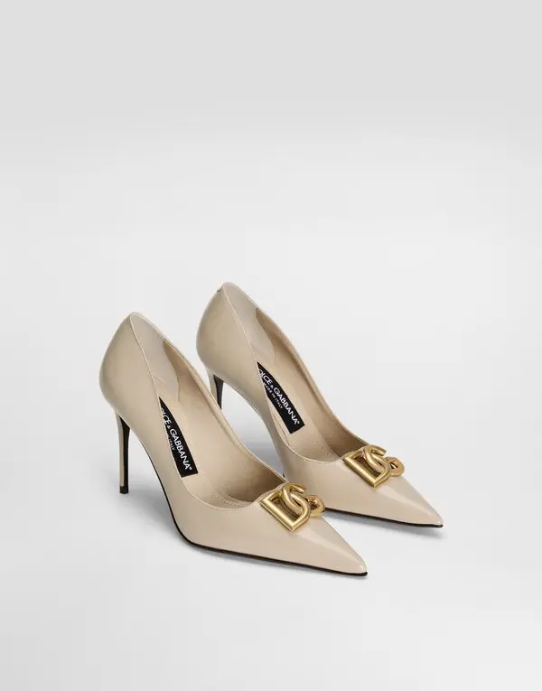 Dolce & Gabbana Calfskin Pumps Pumps And Slingback Leather - Beige