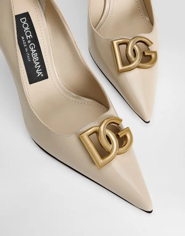 Dolce & Gabbana Calfskin Pumps Pumps And Slingback Leather - Beige