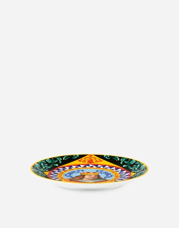 Dolce & Gabbana Set 2 Porcelain Dinner Plates Flat Plates
