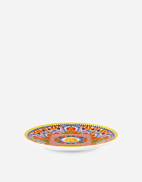 Dolce & Gabbana Set 2 Porcelain Dinner Plates Flat Plates