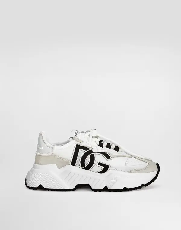 Dolce & Gabbana Mixed-materials Daymaster Sneakers - White