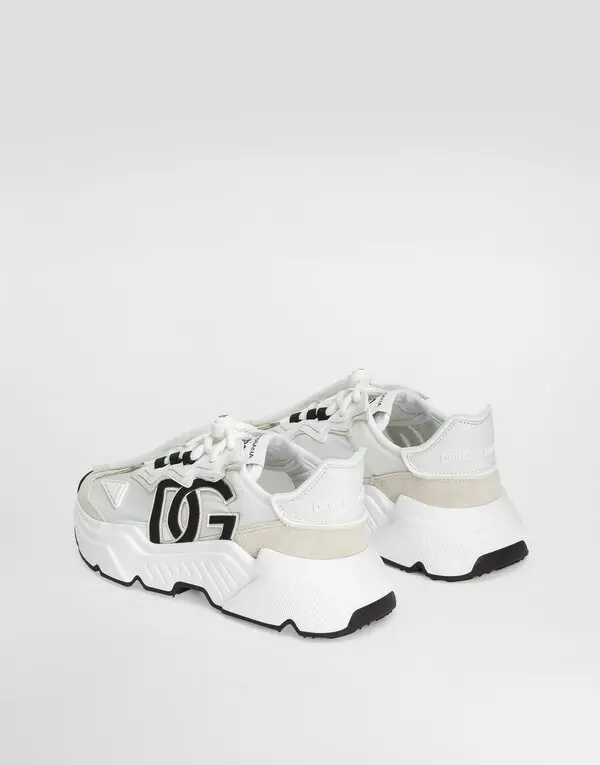 Dolce & Gabbana Mixed-materials Daymaster Sneakers - White