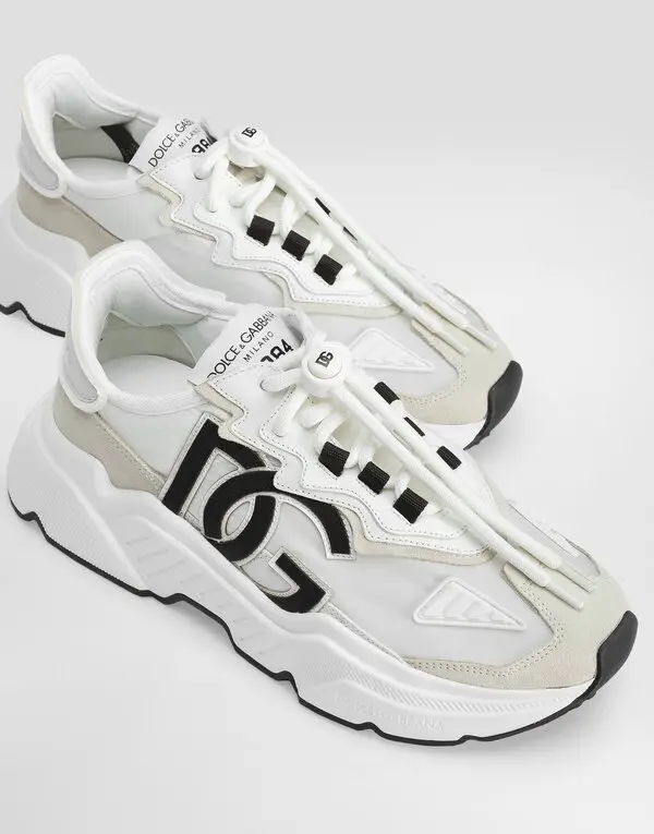 Dolce & Gabbana Mixed-materials Daymaster Sneakers - White