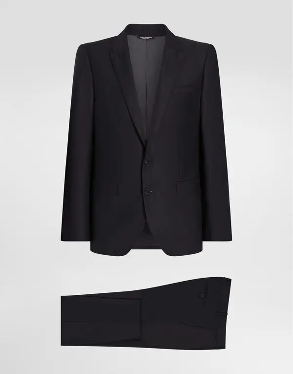 Dolce & Gabbana Single-breasted Suit In Wool And Silk Suits And Blazers Fabric