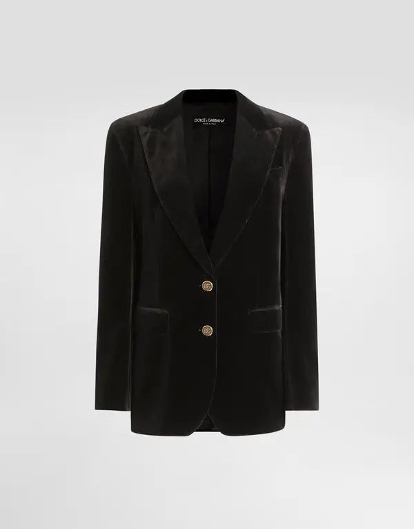 Dolce & Gabbana Smooth Velvet Jacket Blazers