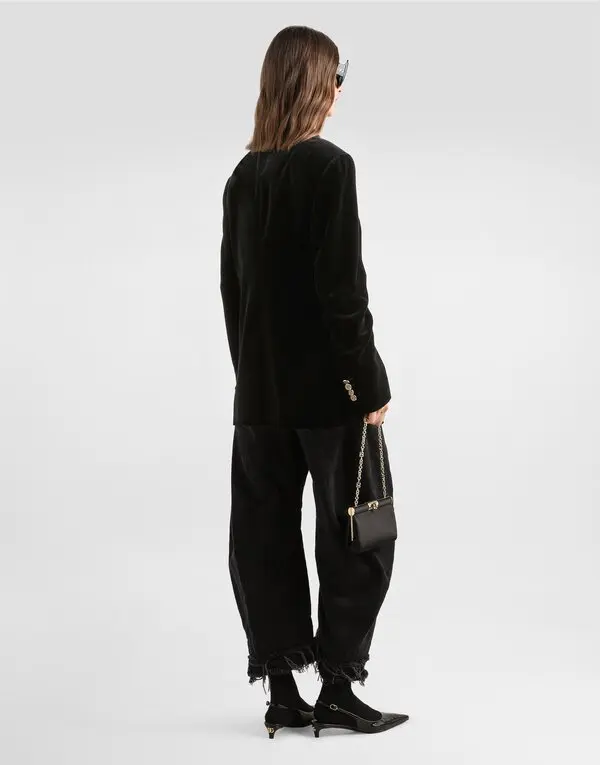 Dolce & Gabbana Smooth Velvet Jacket Blazers