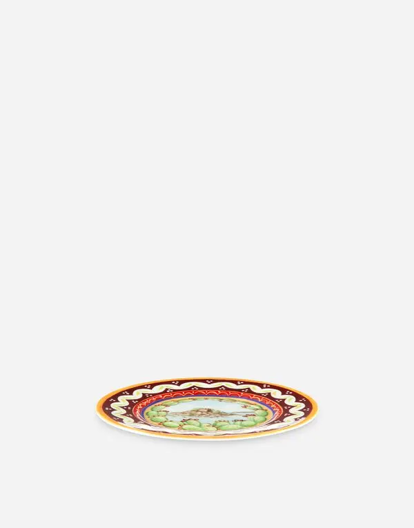 Dolce & Gabbana Set 2 Bread Plates In Fine Porcelain Bread Plates