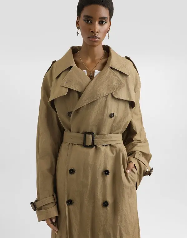 Dolce & Gabbana Double-breasted Trench Coat - Beige