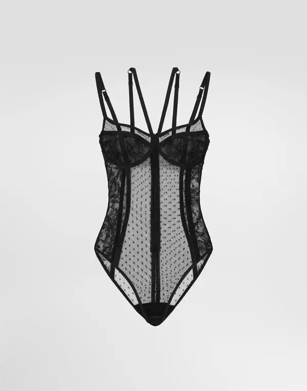 Dolce & Gabbana Lace Bodysuit - Black
