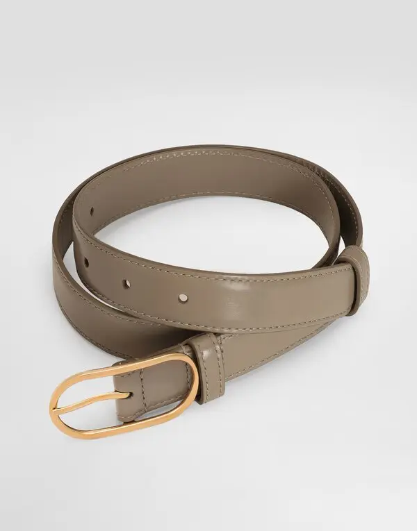 Dolce & Gabbana Calfskin Belt Belts - Beige