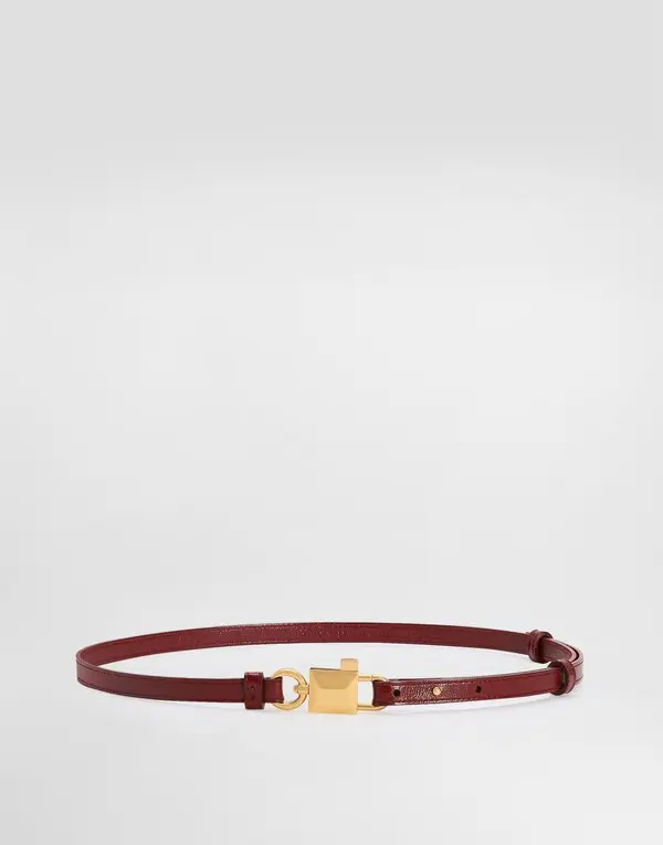 Dolce & Gabbana Calfskin Belt Belts - Red