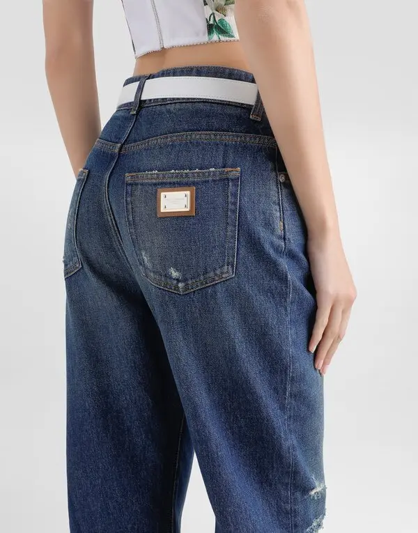 Dolce & Gabbana Boyfriend Jeans Denim And Jeans Multi-colored