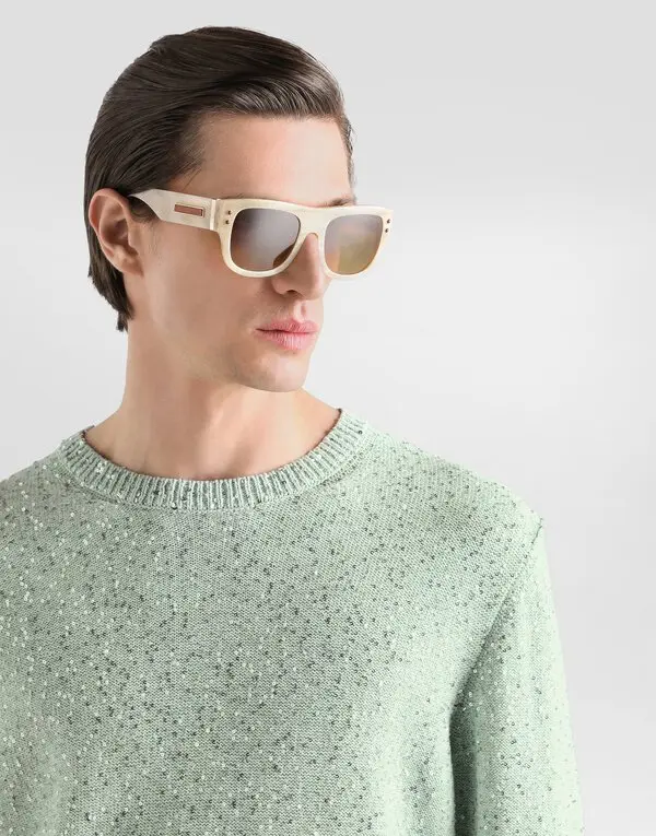 Dolce & Gabbana Cashmere Crew Neck Pullover - Green